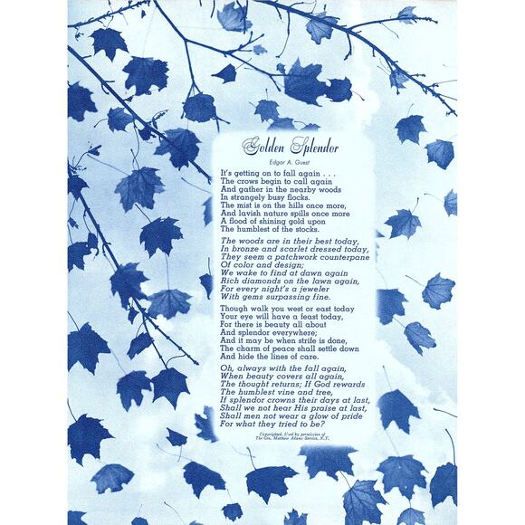 None and/or Unknown | Other | Golden Splender Edgar A Guest 96s Poem ...